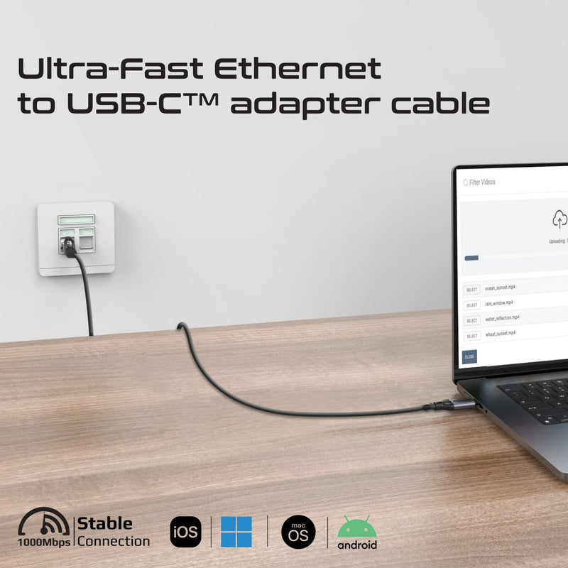 High-Speed USB-C to Gigabit Ethernet Cable – Promate Technologies