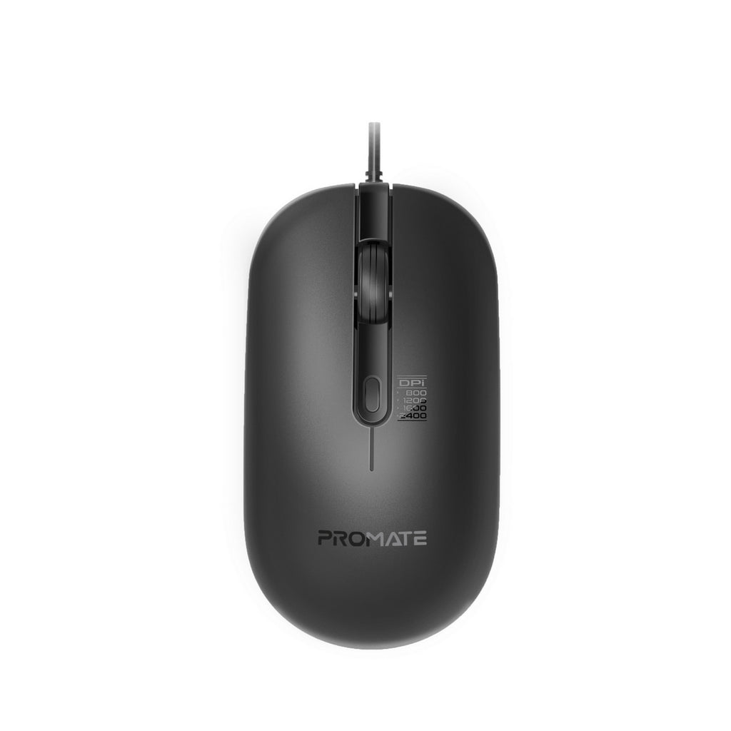 MaxComfort™ Adjustable DPI Wired Optical Mouse – Promate Technologies