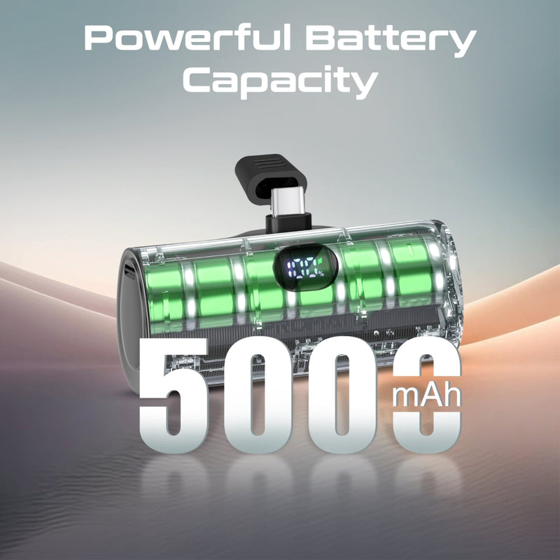 Ultra-Compact 4-Piece Fast Charging Power Bank Kit with In-Built USB-C ...