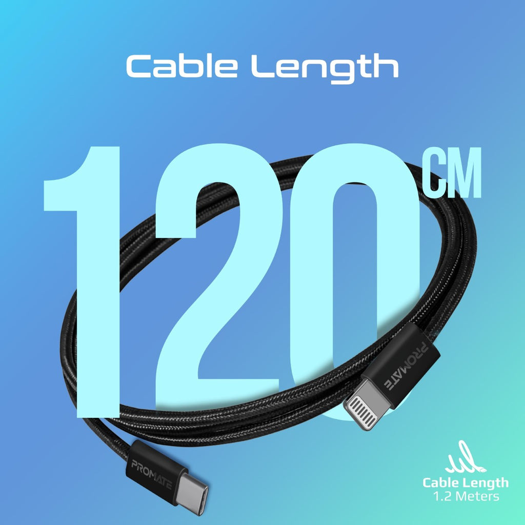 27W Super-Fast USB-C to Lightning Cable – Promate Technologies