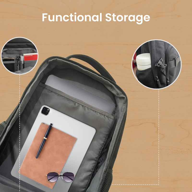 SecureStorage™ 15.6” Laptop Backpack with Multiple Large Compartments ...