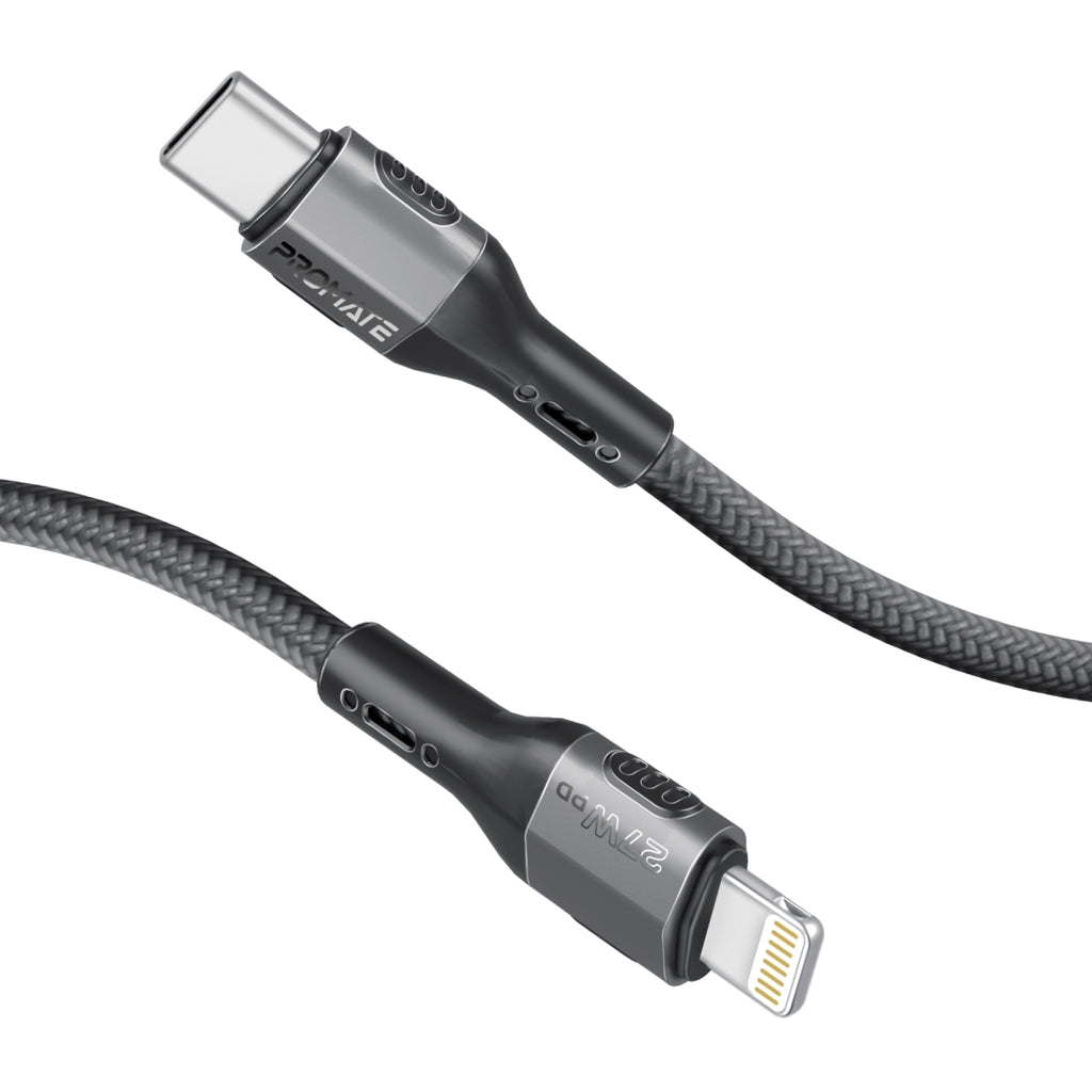 Tough-Built 27W Power Delivery USB-C to Lightning Cable – Promate ...