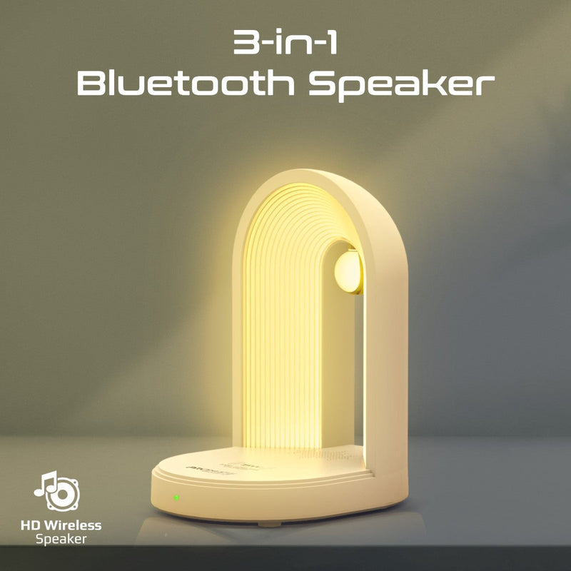 Multi-Functional LED Lamp Bluetooth Speaker with 15W Wireless Charger ...