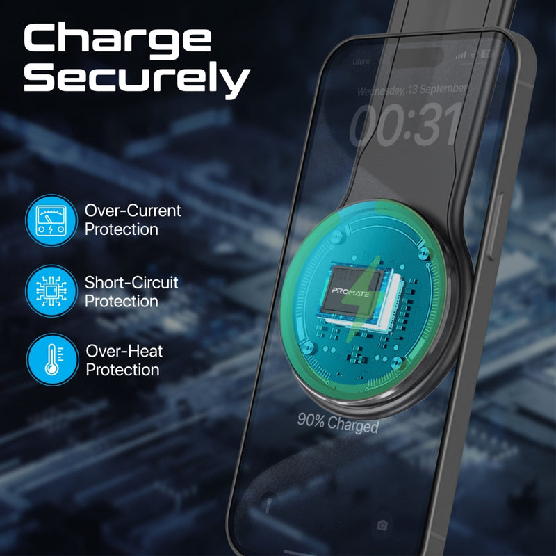 15W MagSafe Compatible Flexible Smartphone Charging Mount – Promate ...