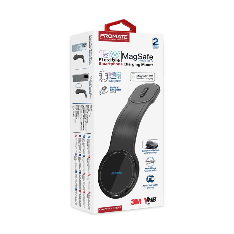 15W MagSafe Compatible Flexible Smartphone Charging Mount – Promate ...