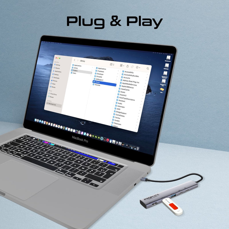 4K@60Hz Multi-function High-Speed USB-C Hub with 100W Power Delivery ...