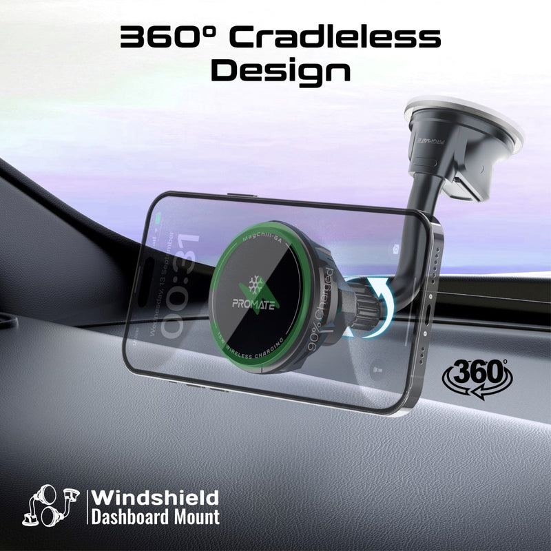 ActiveCool™ Cradleless 15W MagSafe Compatible Wireless Charger Mount – Promate Technologies