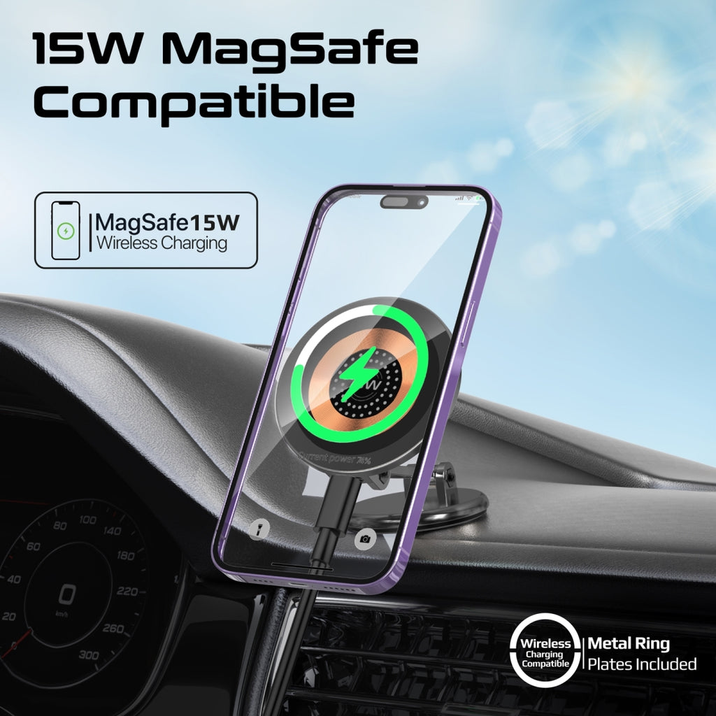 SecureGrip™ 360° Cradleless 15W MagSafe Compatible Car Charger ...