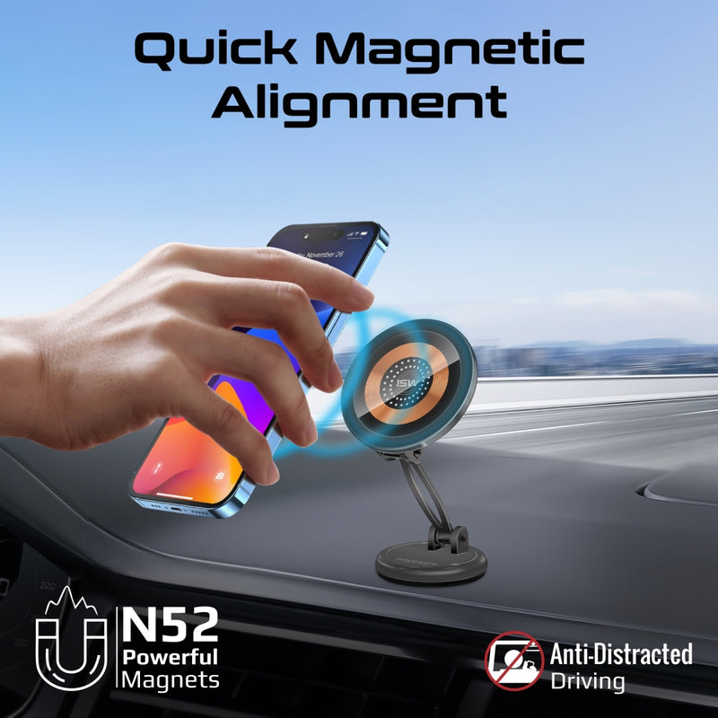 SecureGrip™ 360° Cradleless 15W MagSafe Compatible Car Charger ...