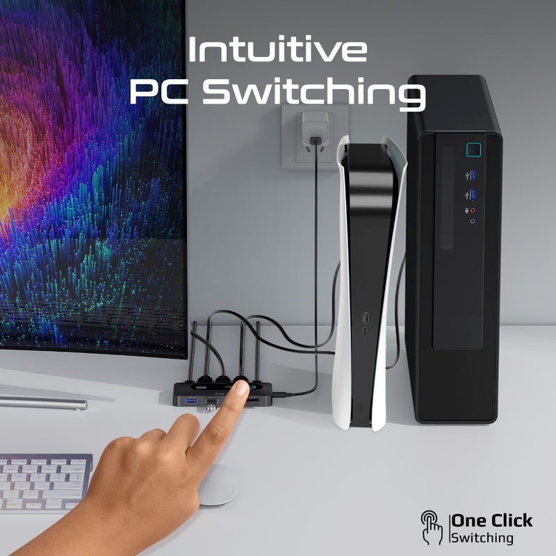 4K@60Hz KVM Switch with USB 3.0 Expansion – Promate Technologies