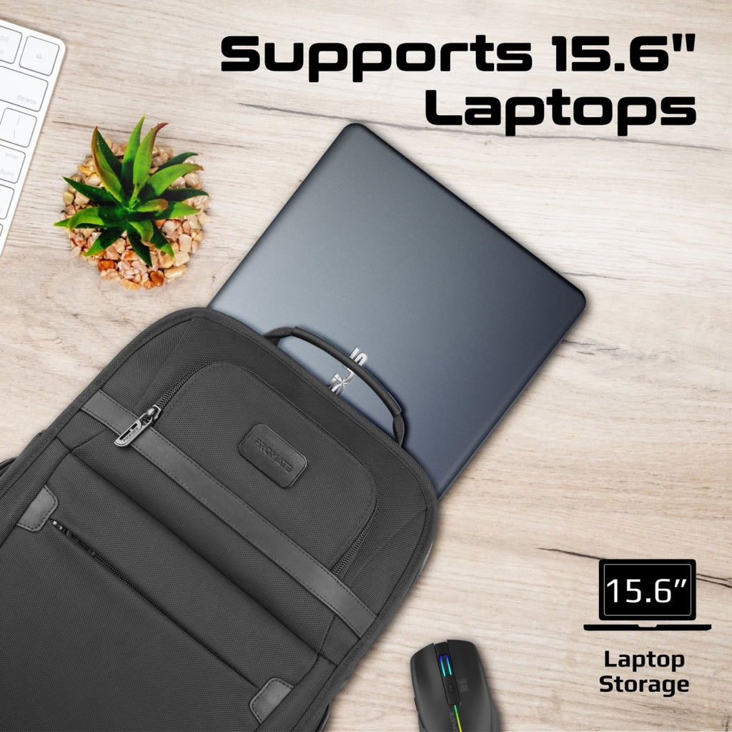 SecureStorage 15.6” Laptop Backpack with Multiple Compartments ...