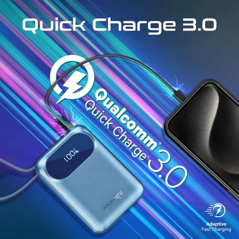 Ultra Compact 35W SuperSpeed™ Power Bank with Built-In USB-C & Lightni ...