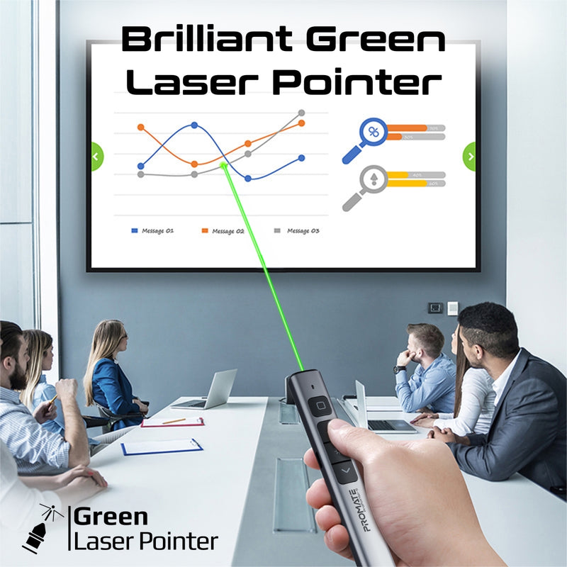 Universal Intuitive Wireless Presenter with Stylus Pen – Promate Technologies