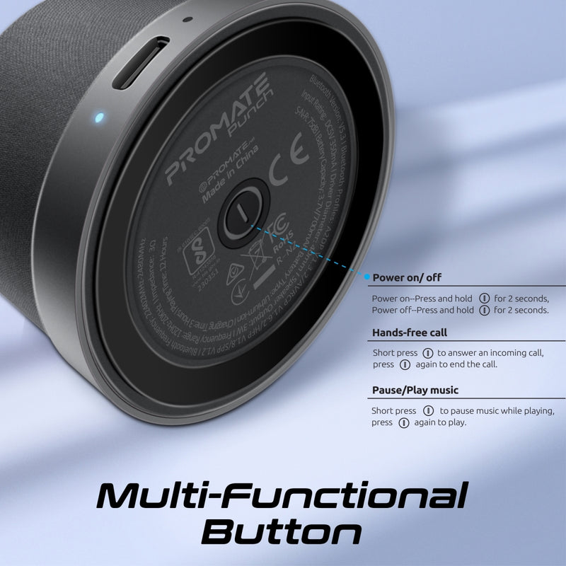High-Fidelity Mini Bluetooth Speaker with MagSafe Compatible Base ...