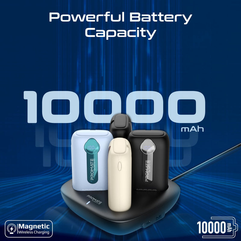 4-Piece 10000mAh Power Bank Charging Set with In-Built USB-C and Light ...