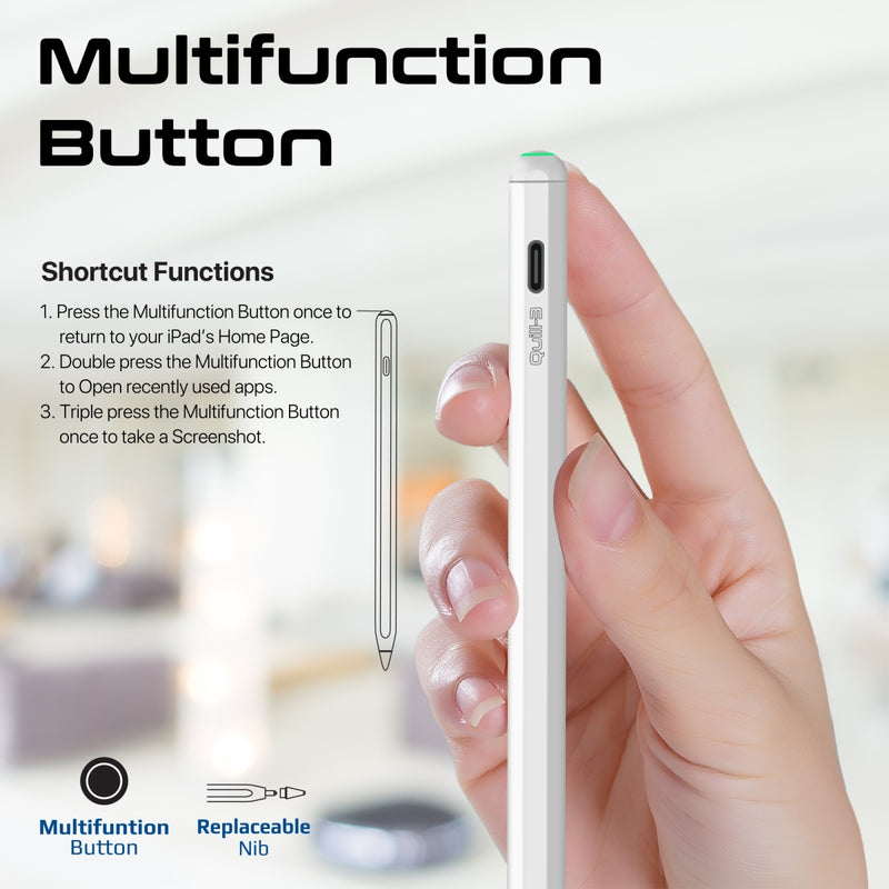 Precision Active Stylus Pen with Palm Rejection & Accessory Kit ...