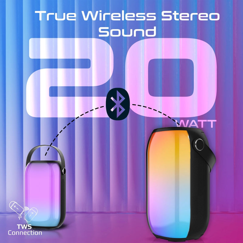 LumiSound™ HD 20W RGB True Wireless Bluetooth v5.3 Speaker – Promate ...