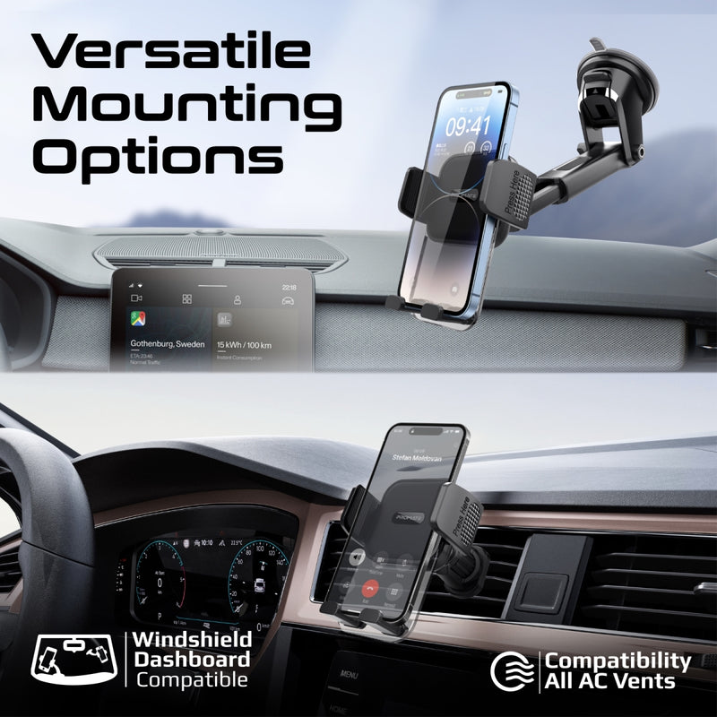 Secure Smartphone Holder Kit with Multiple Mounting Options – Promate ...