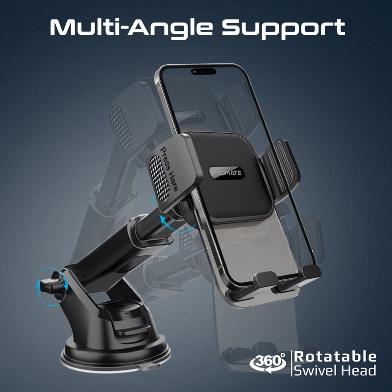 Secure Smartphone Holder Kit with Multiple Mounting Options – Promate ...