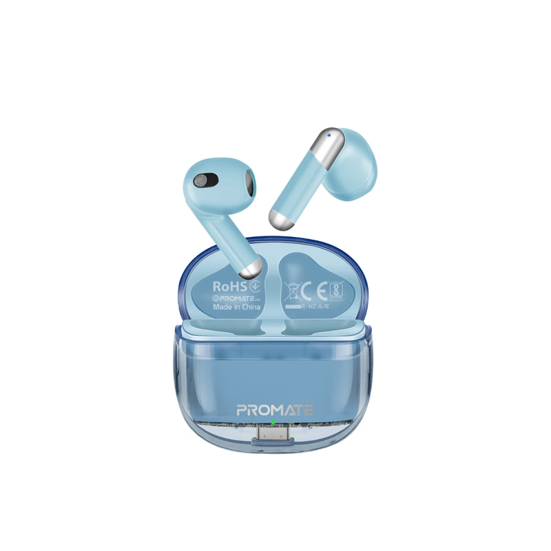 High Definition Transparent TWS Earbuds with IntelliTouch – Promate ...