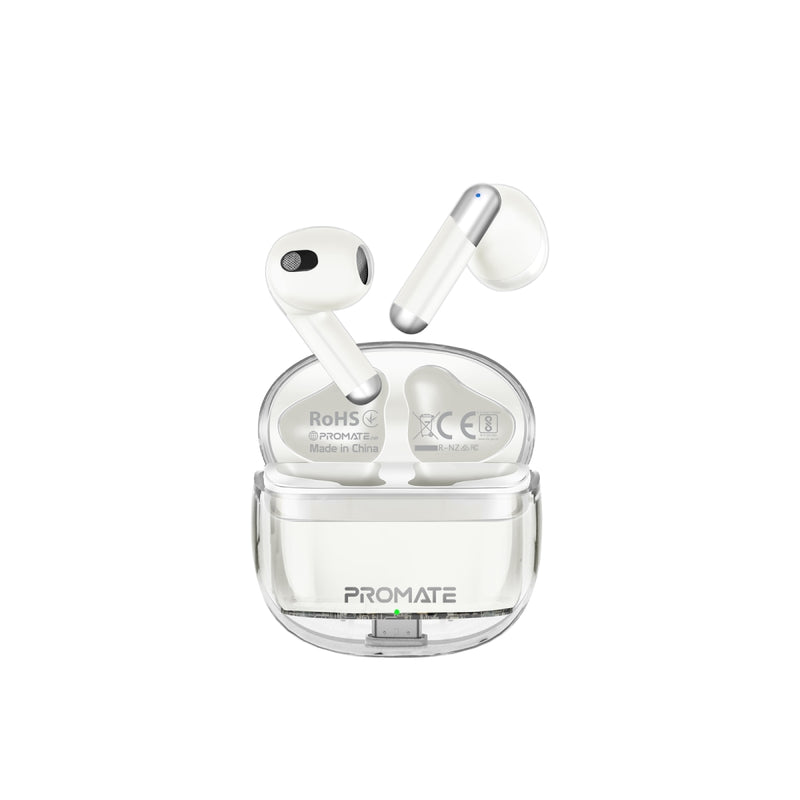 High Definition Transparent TWS Earbuds with IntelliTouch – Promate ...