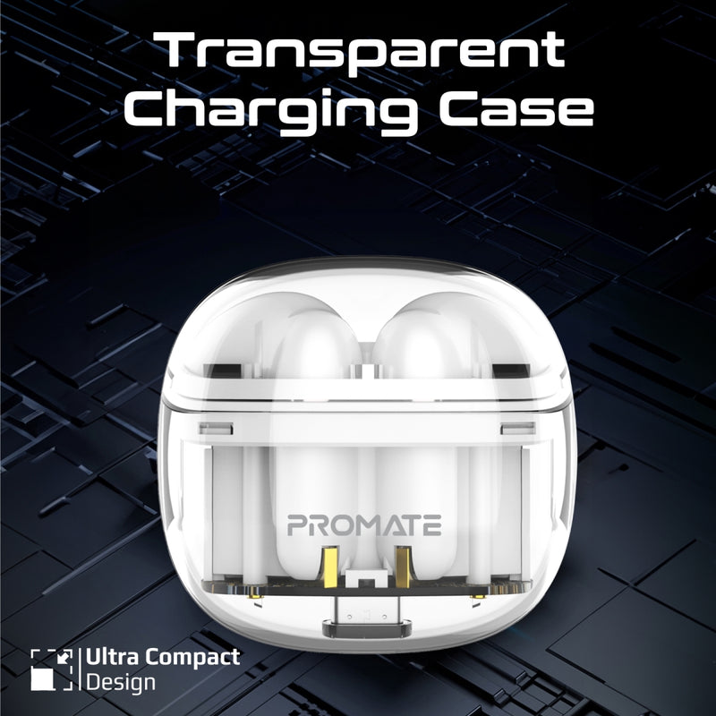 High Definition Transparent TWS Earbuds with IntelliTouch – Promate ...