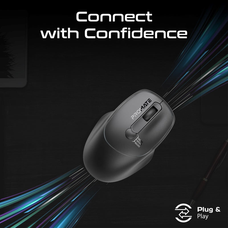 EZGrip™ Ergonomic Wireless Mouse – Promate Technologies
