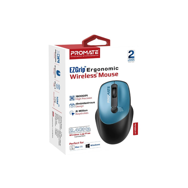 EZGrip™ Ergonomic Wireless Mouse – Promate Technologies