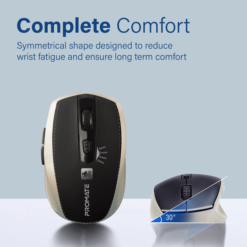Silent Switch Streamlined Wireless Mouse – Promate Technologies