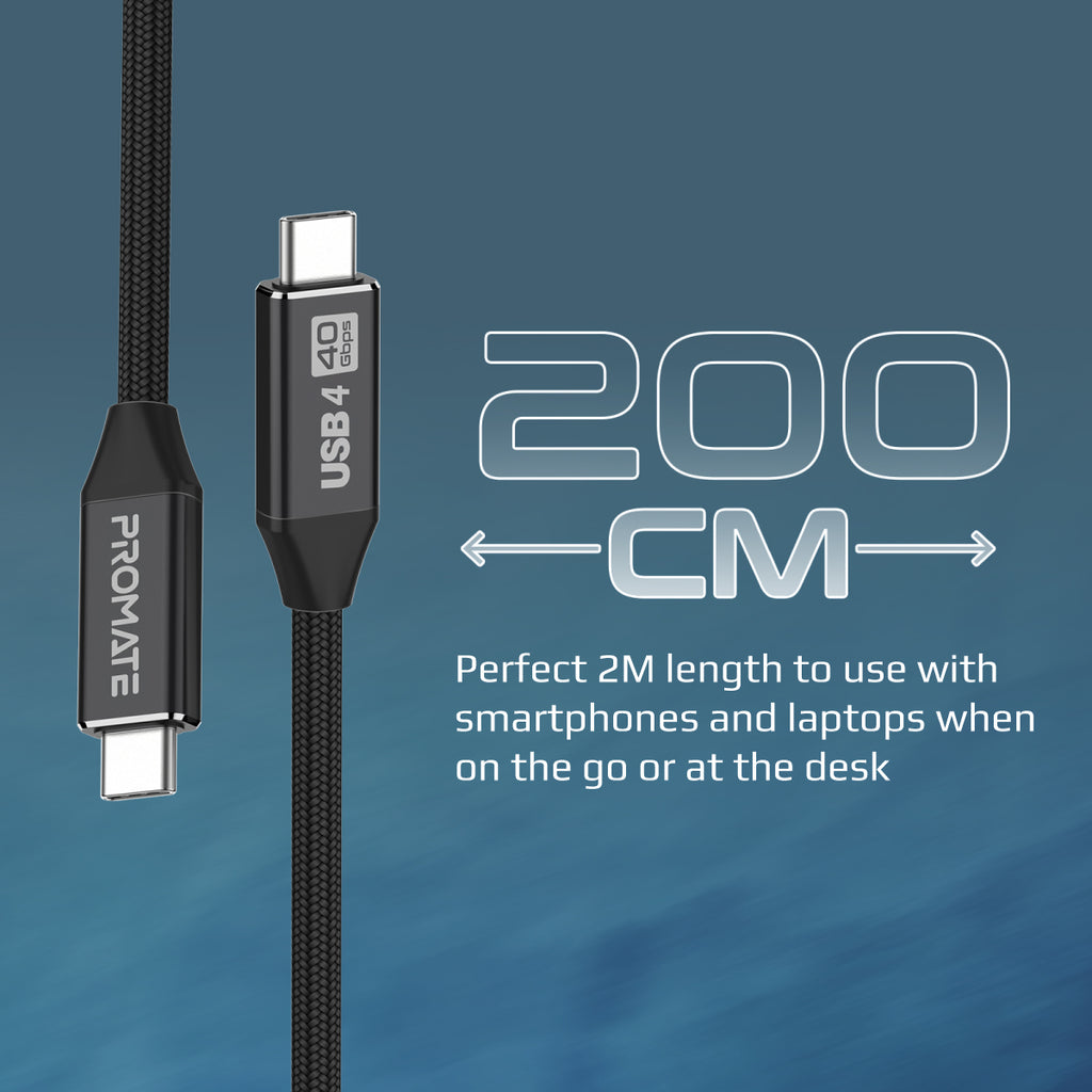 40Gbps SuperSpeed USB4™ Cable – Promate Technologies