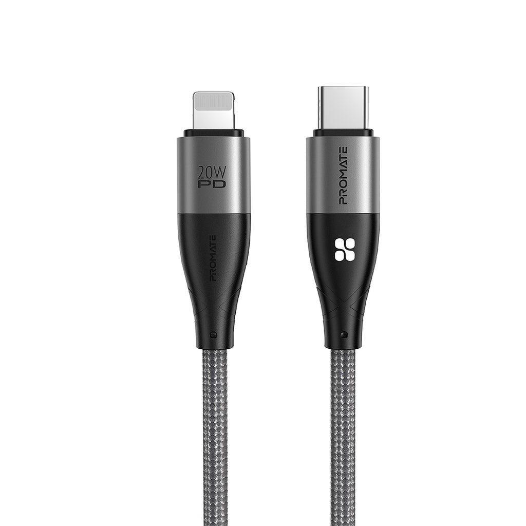20W Power Delivery High Tensile Strength Lightning Cable – Promate ...