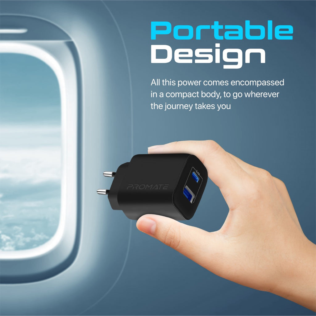 17W High-Speed Dual Port Charger – Promate Technologies