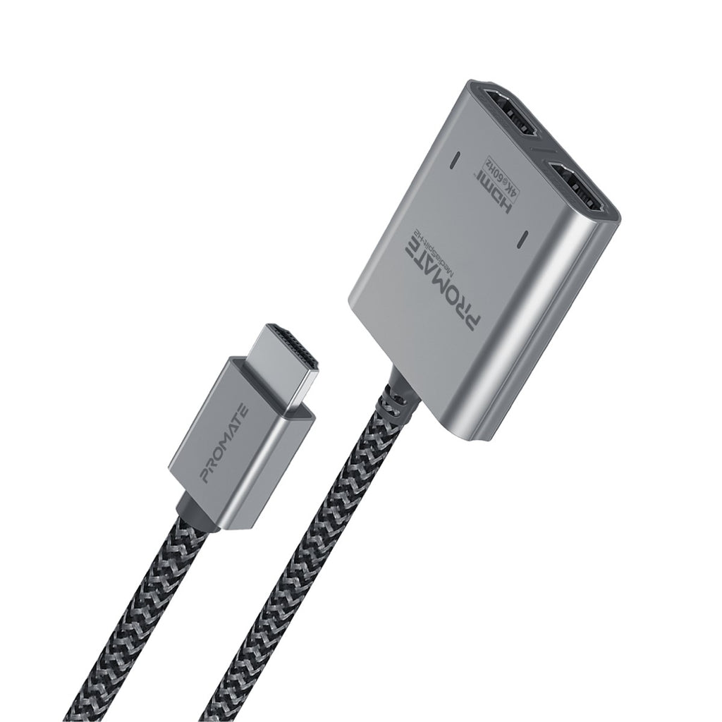 4K@60Hz HDMI® Splitter Cable with Dual HDMI® Ports – Promate Technologies