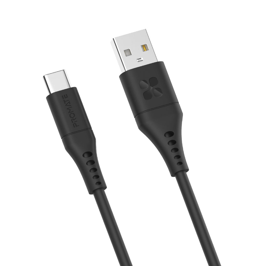 Ultra-Fast USB-A to USB-C Soft Silicone cable – Promate Technologies