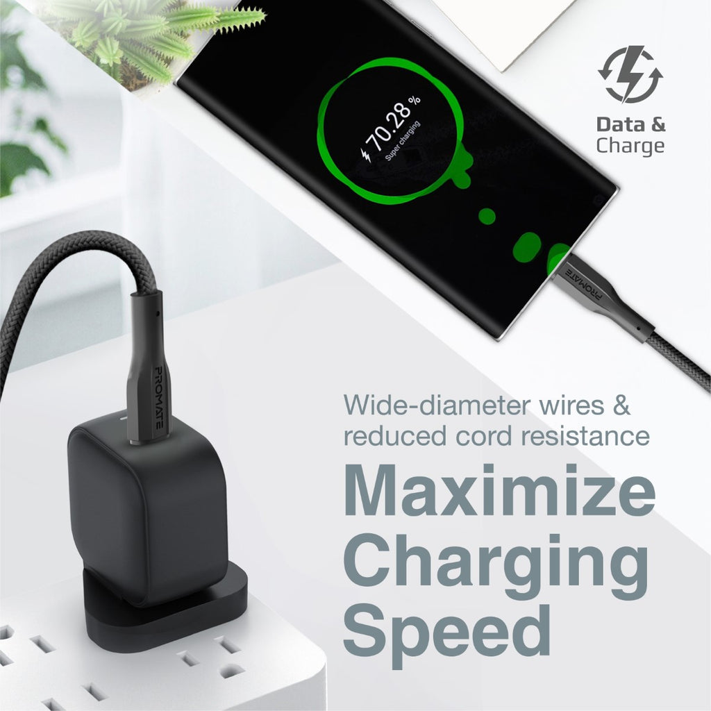 High Tensile Strength Data & Charge USB-C Cable – Promate Technologies
