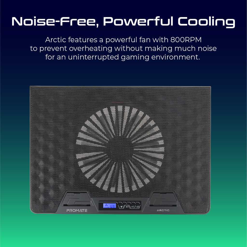 Portable Height Adjustable RGB Gaming Cooling Pad – Promate Technologies