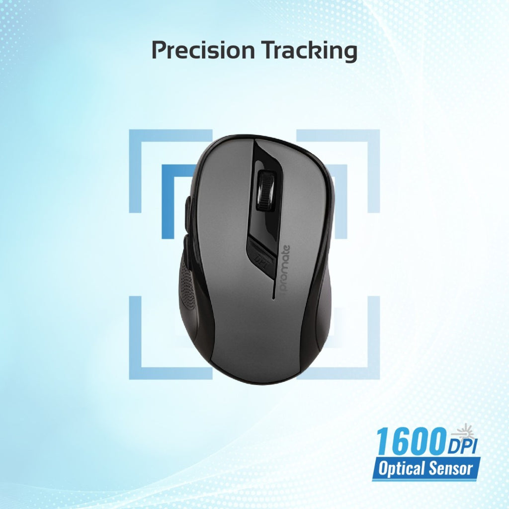 2.4GHz Wireless Ergonomic Optical Mouse – Promate Technologies