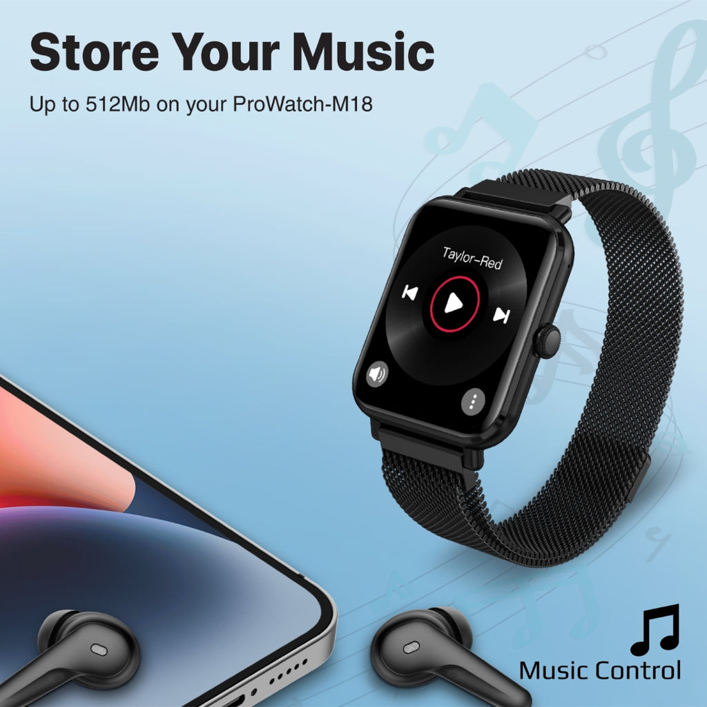 SuperFit™ Smartwatch with Media Storage – Promate Technologies