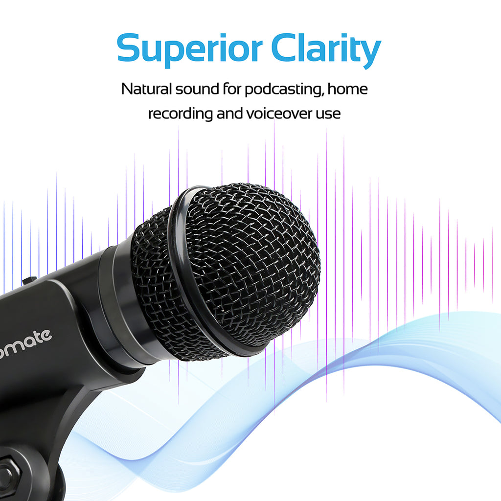 Universal Digital Dynamic Vocal Microphone – Promate Technologies